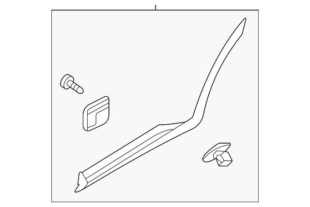 87732-P2000 - Body Side Molding 2021-2023 Kia Sorento | Kia.Parts Store
