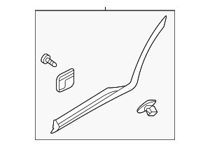 87732-P2000 - Body Side Molding 2021-2023 Kia Sorento | Kia.Parts Store