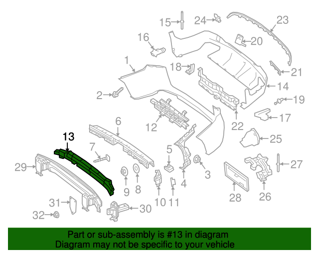 253-885-14-00 - Energy Absorber 2017-2019 Mercedes-Benz | Mercedes-Benz ...