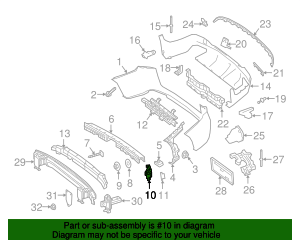 253-880-11-03 - Bumper Cover Support Rail 2017-2023 Mercedes-Benz ...