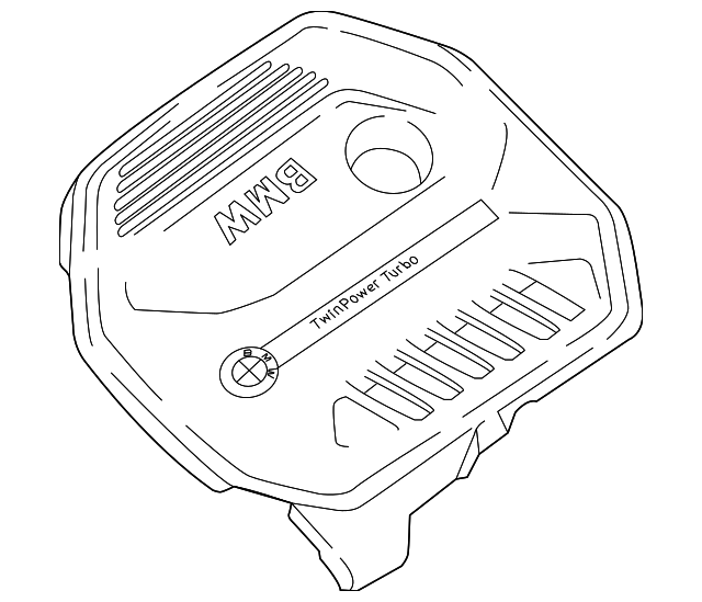 11148607142 - 2017-2019 BMW Engine Cover (11-14-8-607-142) | BMW of ...