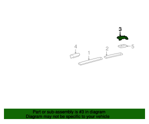 2001-2005 Toyota RAV4 Roof Molding 75554-42010 | Elmhurst Toyota Parts