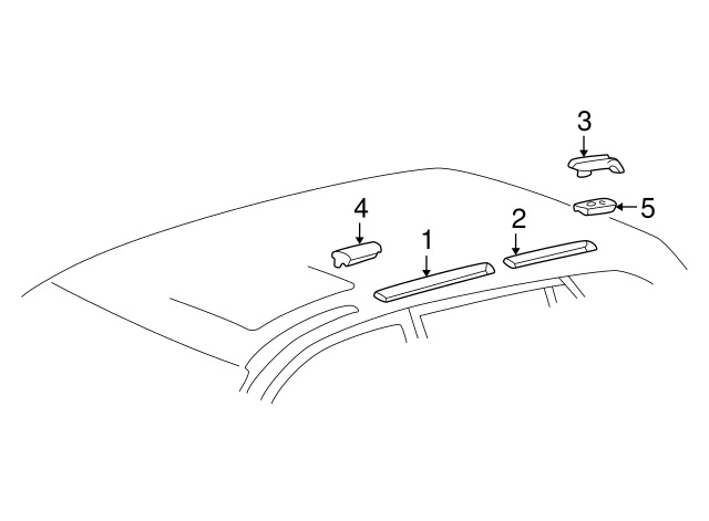 75554-42010 - Roof Molding - 2001-2005 Toyota RAV4 | Nucar Toyota of ...