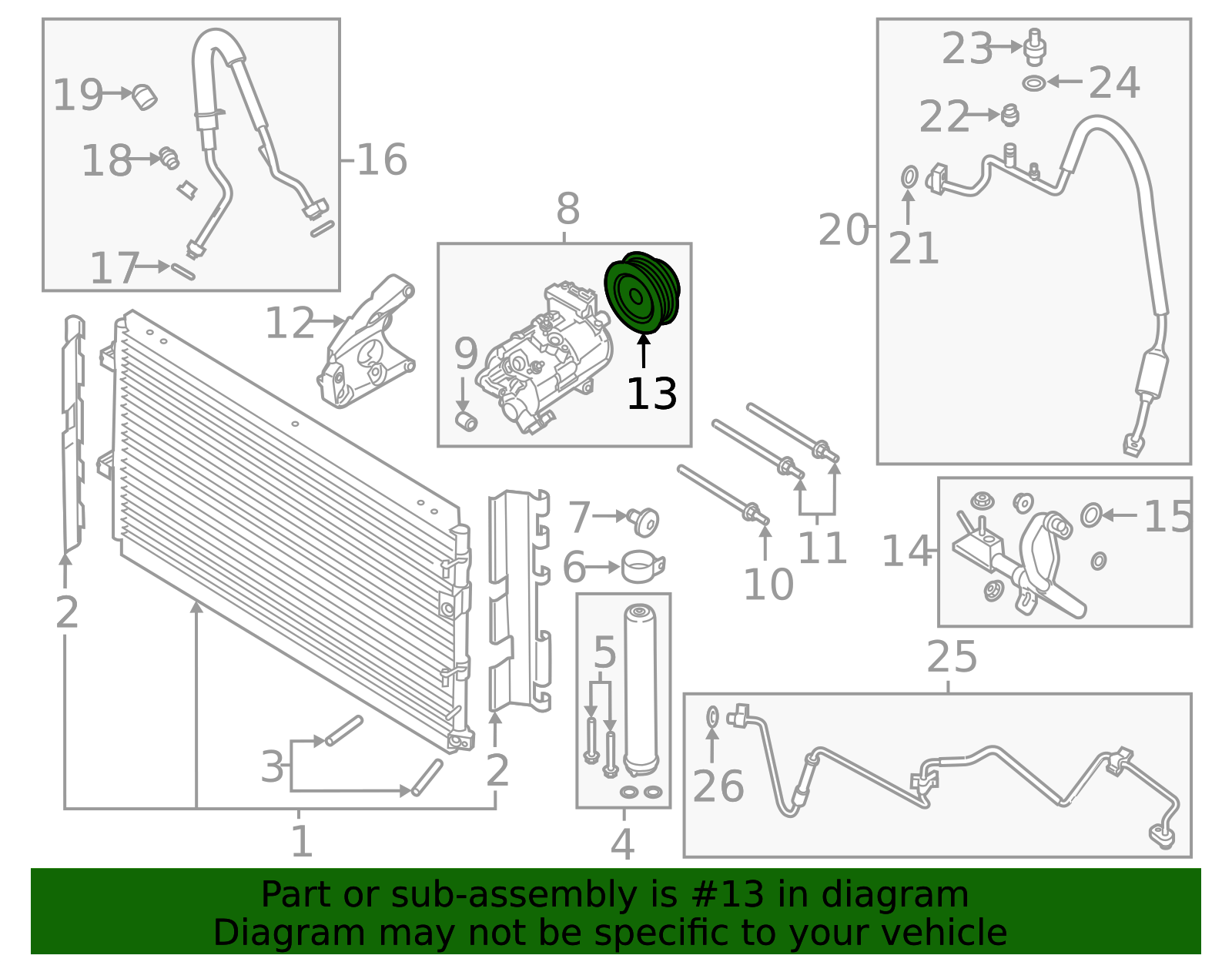 Genuine OEM Ford Part - Clutch & Pulley FR3Z-19D786-A | Genuine OEM ...