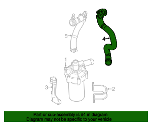 2010-2014 Land Rover Engine Coolant Hose LR016324 | Express Land Rover ...