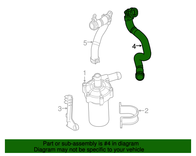 2010-2014 Land Rover Engine Coolant Hose LR016324 | Express Land Rover ...