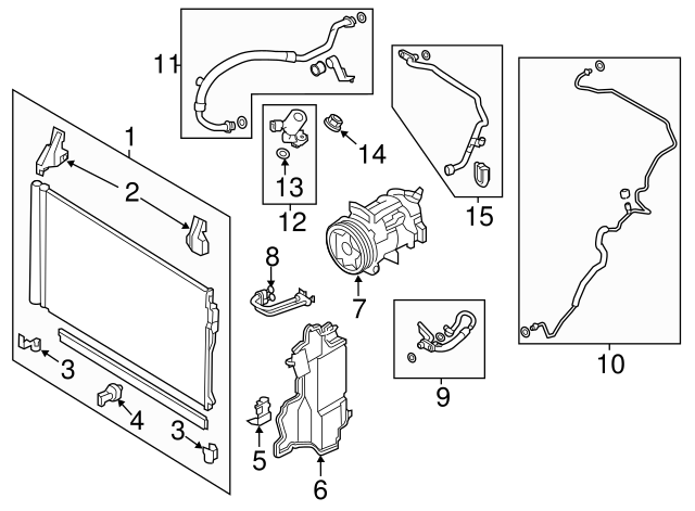 2014-2020 Infiniti A/C Pipe 92440-4GB0B | AutoNationParts.com