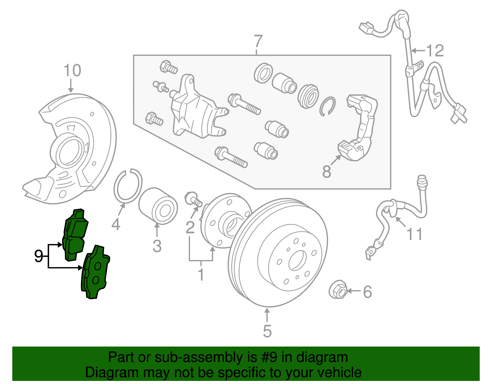 2012-2018 Toyota Yaris Genuine Toyota OEM Front Brake Pads | 2016-2019 ...