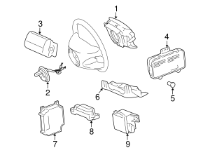 2003-2012 Mercedes-Benz Air Bag Clockspring 000-464-12-18-64 ...