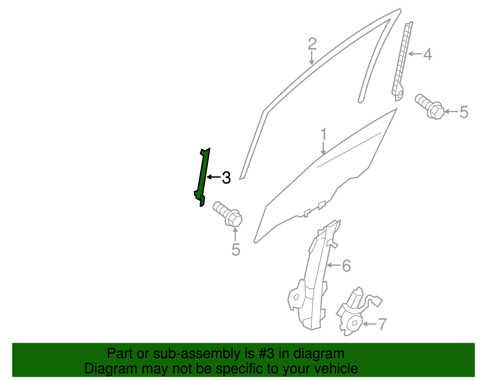 2013-2025 Nissan LEAF Sash Channel 80214-3NF0A | My Nissan Part