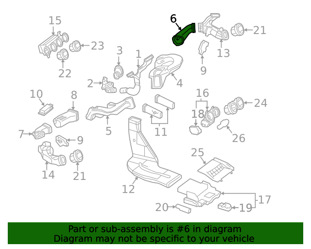 217-831-06-46 - Upper Duct 2015-2020 Mercedes-Benz | Mercedes-Benz USA ...