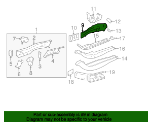 57025-0E010 - Outer Rail - 2014-2019 Toyota Highlander | OEM Genuine ...