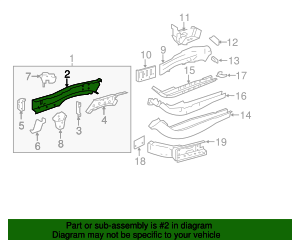 57112-0E010 - Inner Rail 2001-2019 Toyota Highlander | Longo Toyota Parts