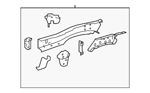 2014-2019 Toyota Highlander Rail Assembly 57028-0E041 | Toyota Parts