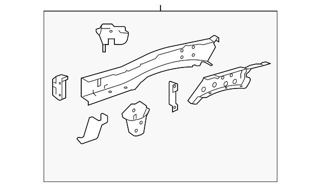 57027-0E041 - Rail Assembly - 2014-2019 Toyota Highlander ...