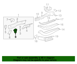 2006-2019 Toyota Highlander Support Bracket 53704-0E050 | Toyota Parts ...