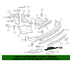 51127452623 - 2019-2025 BMW X5 Tailpipe Extension Bracket (51-12-7-452 ...