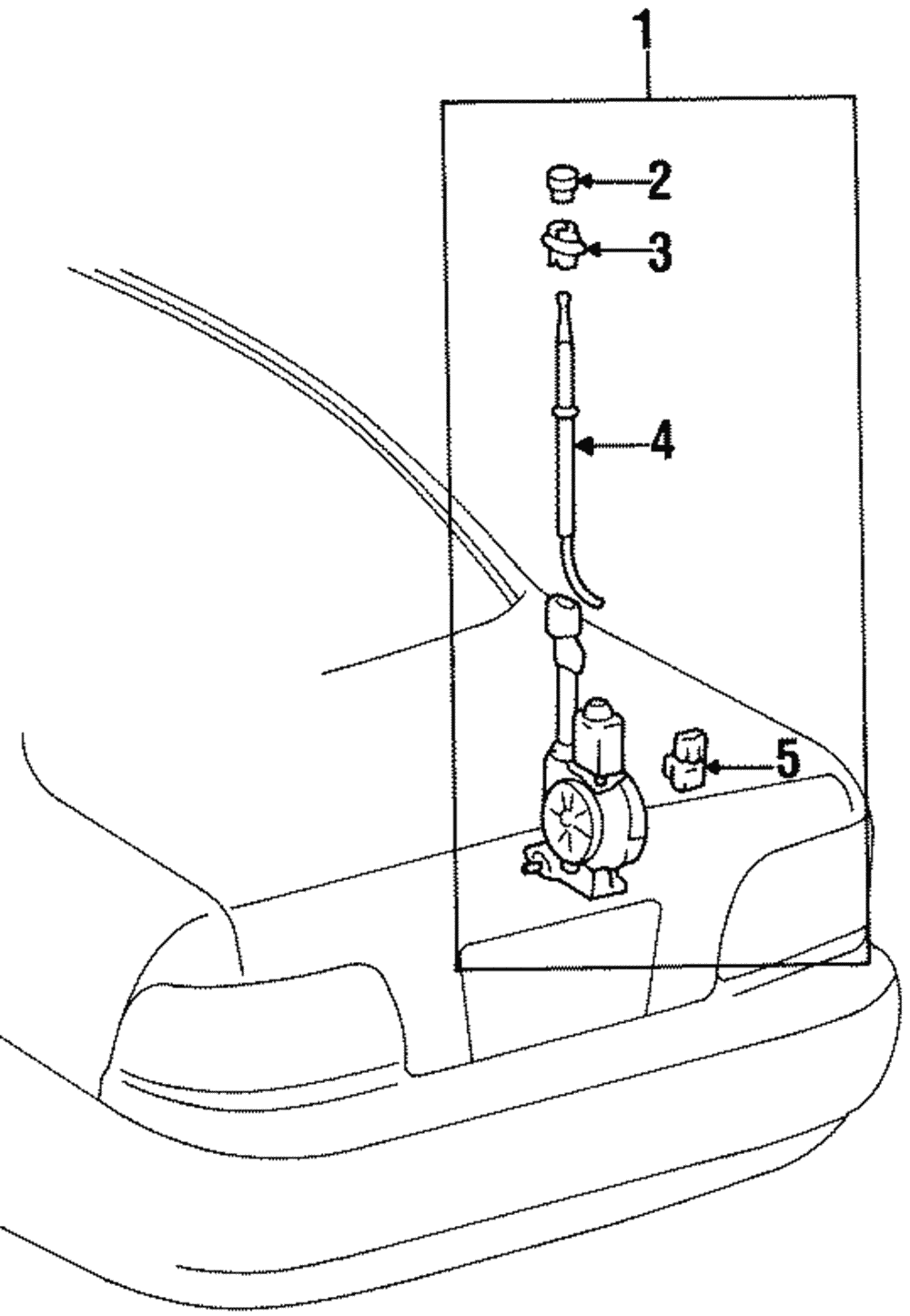 Genuine Toyota Antenna Mast part# 86337-AC010 for 1995-1999 Toyota ...