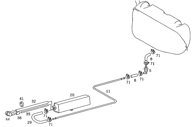 230-476-87-26 - Hose 1954-2025 Mercedes-Benz | Mercedes-Benz USA Parts