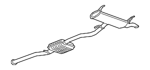 2018-2024 GM Muffler & Pipe Assembly 86807343 GM | GMPartsDirect.com