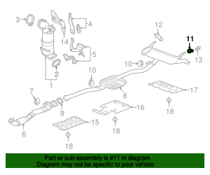 2018-2024 GM Passenger Side Exhaust Rear Muffler Insulator 84205378 ...