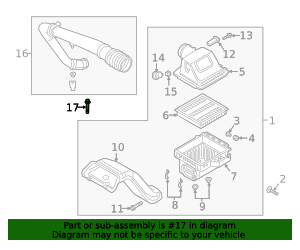 2015-2021 Ford F-150 Intake Tube Bolt W712658-S439 | OEM Parts Online