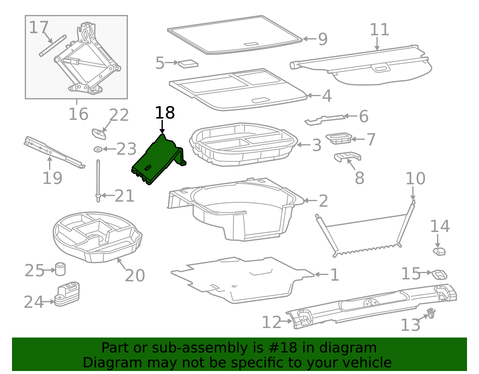 2014-2018 Jeep Cherokee Tool Kit 68533309AA | Mopar Parts Canada