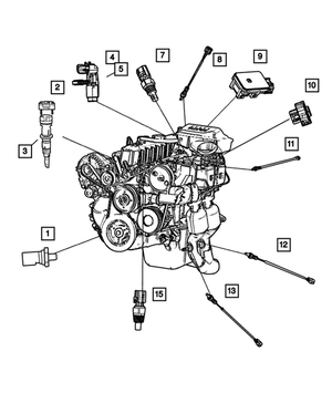 2001-2004 Jeep Crankshaft Position Sensor Package 56027868AD | My Mopar ...
