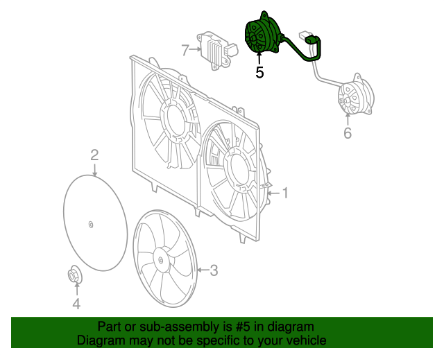 Lexus OEM Fan Motor Part# 16363-31390 | OEM Vehicle Parts