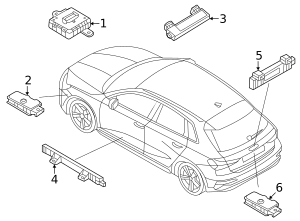 5WA-962-133-B - Keyless Entry Antenna 2022-2023 Audi | AutoNationParts.com