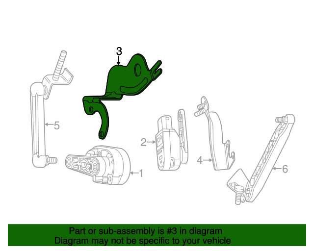222-327-18-40 - Level Sensor Bracket 2014-2020 Mercedes-Benz | Mercedes ...