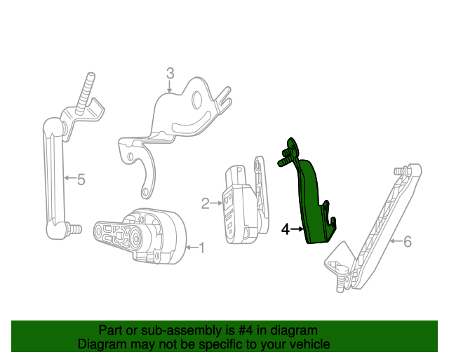 222-320-03-43 - Level Sensor Bracket - 2014-2020 Mercedes-Benz | World ...