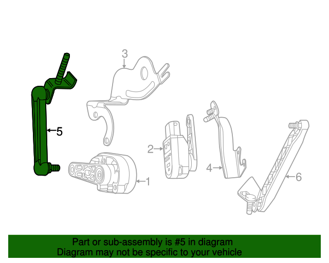 222-320-06-89 - Headlight Level Sensor Strut Support 2014-2020 Mercedes ...
