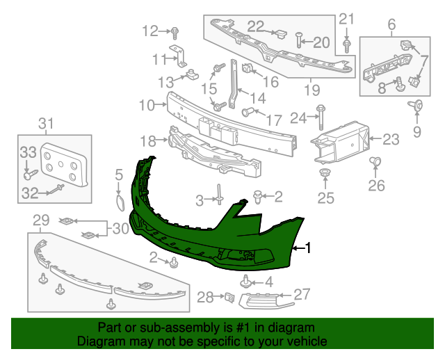 84598131 - Front Upper Bumper Cover 2018-2019 Cadillac XTS | Group 1 ...