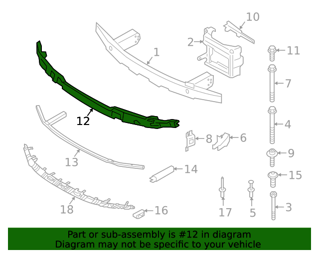 Genuine BMW 51-11-7-450-955 | Upper Absorber | FREE Shipping on Most ...