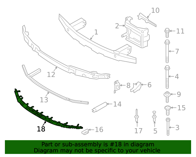 2021-2024 BMW Lower Absorber 51-11-7-450-956 | BMWPartsDirect.com