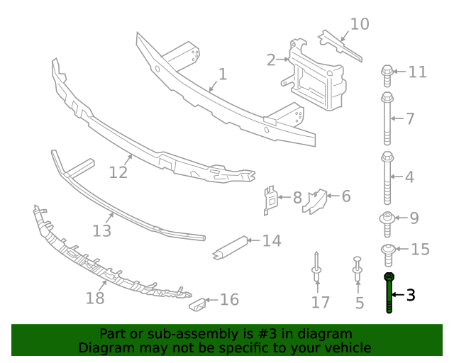 Genuine BMW 07-14-8-737-759 | Outer Reinforced Bolt | FREE Shipping on ...