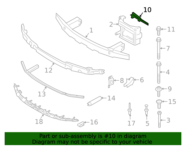 51-11-7-422-227 - Cross Bar 2019-2023 BMW | AutoNationParts.com