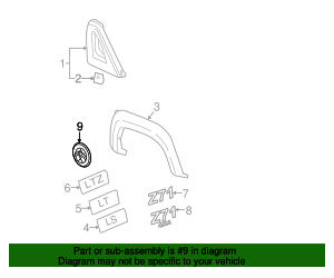 2002-2013 GM Plate Asm-Ctr Plr Mktg Pkg Na Black Diamon 22913047 | GM ...