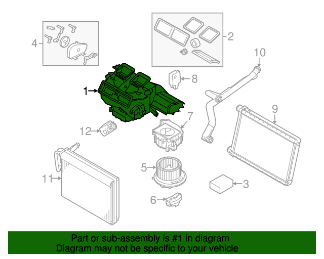 Genuine BMW 64-11-9-136-166 | AC & Heater Case | FREE Shipping on Most ...