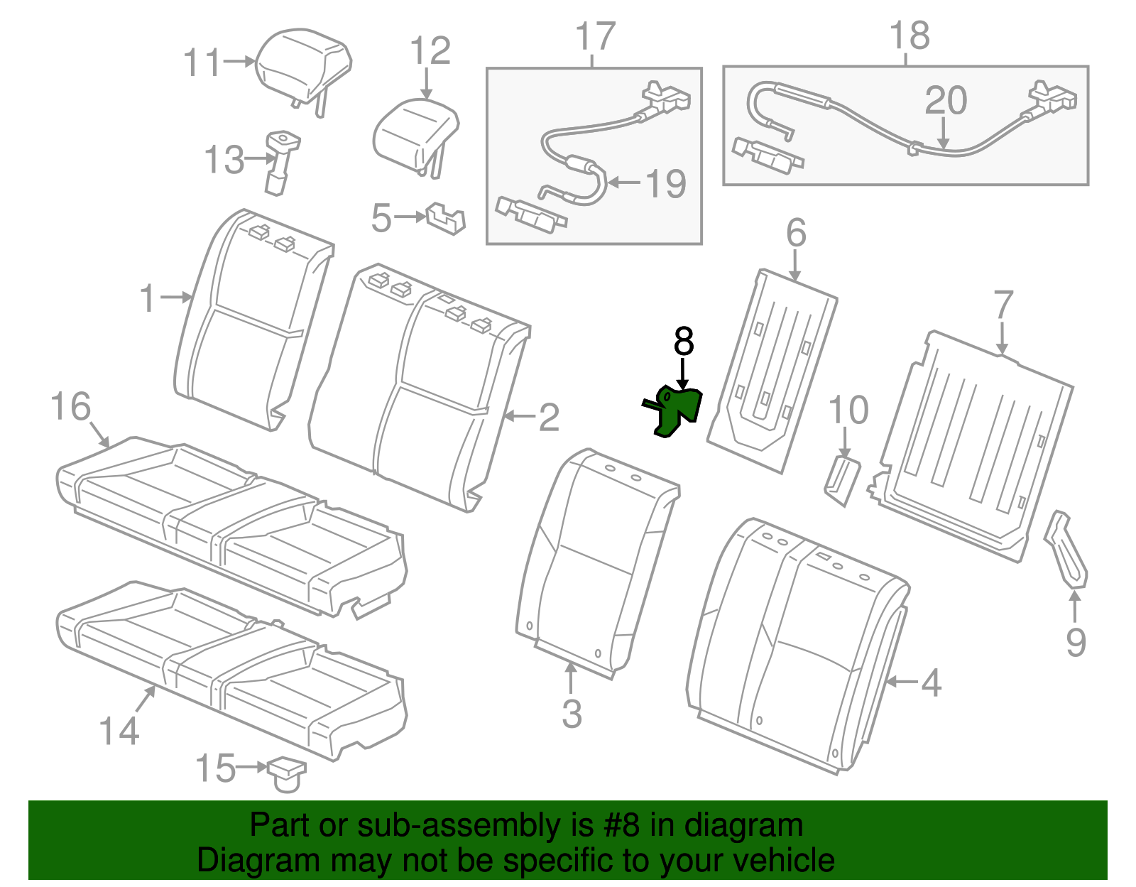 2013-2015 Honda Civic 2013-2015 Honda Civic - Bracket Assembly R Rear ...