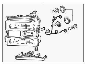 2019-2022 Chevrolet Passenger Side Headlamp 84621849 GM | GMPartsDirect.com