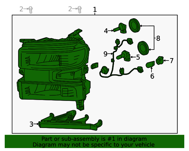 87828572 - Headlamp Assembly 2022-2024 Chevrolet | AutoNation Parts