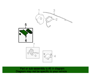 98581-9FF8A - Air Bag Impact Sensor 2011-2015 Nissan | AutoNationParts.com