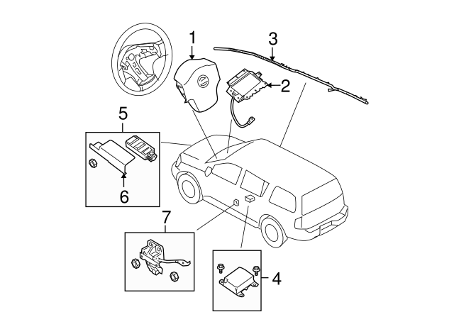 98581-9FF8A - Air Bag Impact Sensor 2011-2015 Nissan | AutoNationParts.com