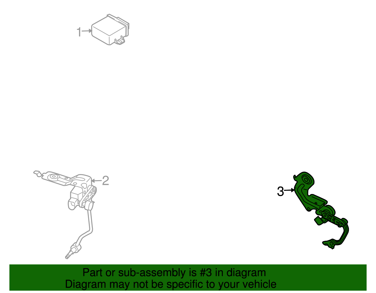 2007-2015 Audi Q7 Height Sensor 7L6-616-571 | Audi OEM Parts Guy