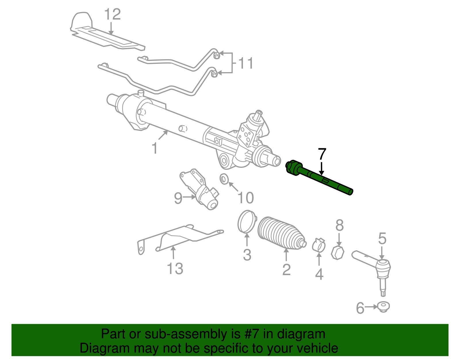 2007-2017 GM Steering Linkage Inner Tie Rod Kit 20817752 | Auto Parts ...
