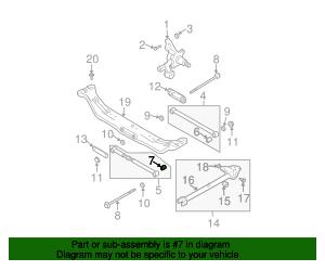 2003-2009 Hyundai Rear Lower Control Arm Bushing 55227-2D000 | OEM ...