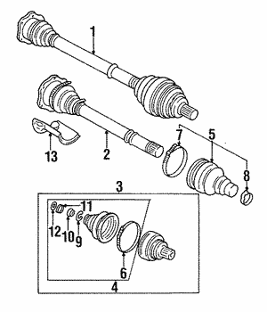 Audi Drive Shafts At Discount Prices | OEM Parts Online