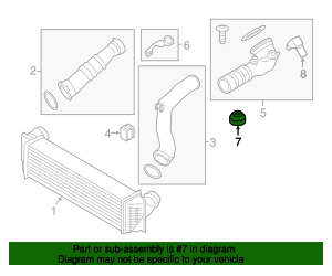 Genuine BMW 13-71-7-571-356 | Air Cleaner Assembly Lower Insulator ...